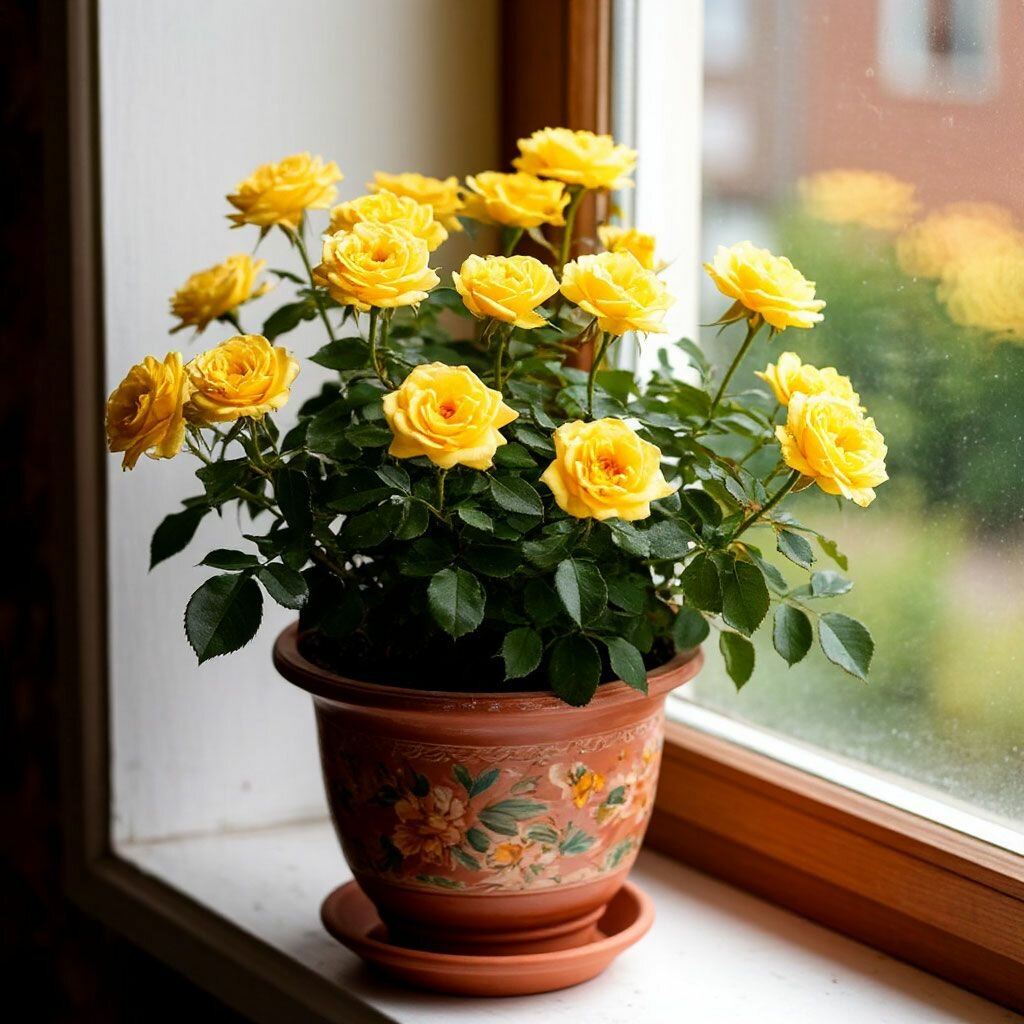 Роза махровая комнатная, семена