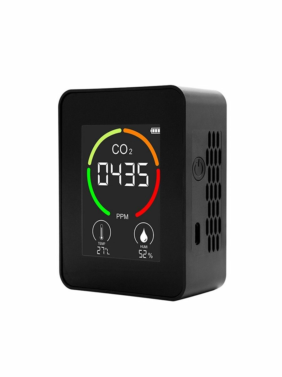3в1 домашний монитор качества воздуха, детектор температуры и влажности CO2 с ЖК-дисплеем с подсветкой для мониторинга загрязнения воздуха в доме