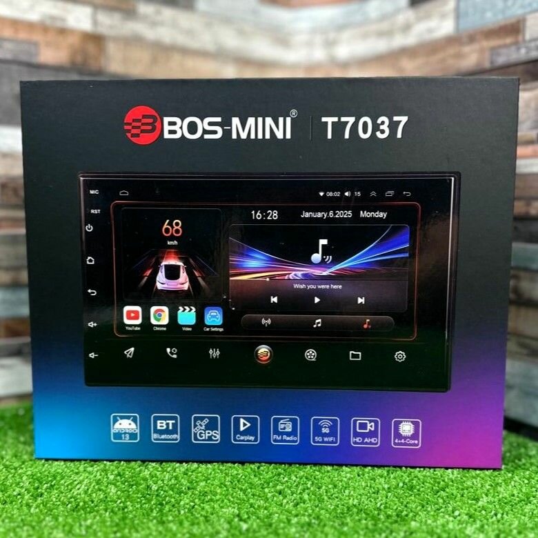 Магнитола android, 2 din, 7 дюймов,4+64GB. Автомагнитола WIFI, Bluetooth, GPS-навигация, MP5-плеер. Магнитофон в машину с сенсорным экраном