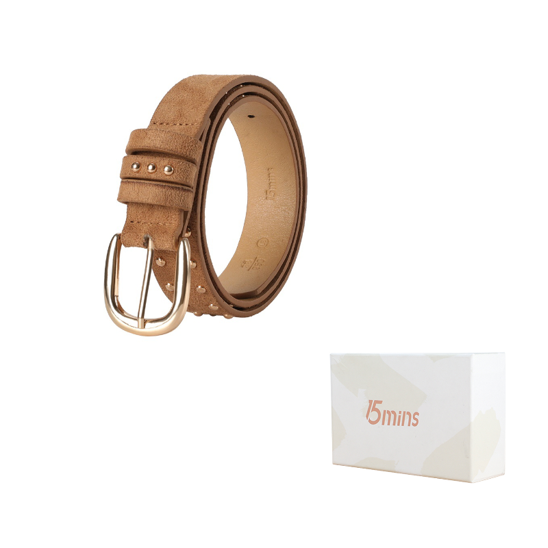 15 MINS PU Leather Belts Women's Width 2.6CM 95cm