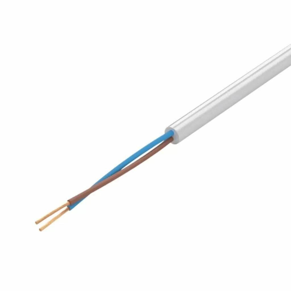 Провод Tdm electric ШВВП, 2х0,75 мм2, 10 м, медь, соединительный, ГОСТ, белый