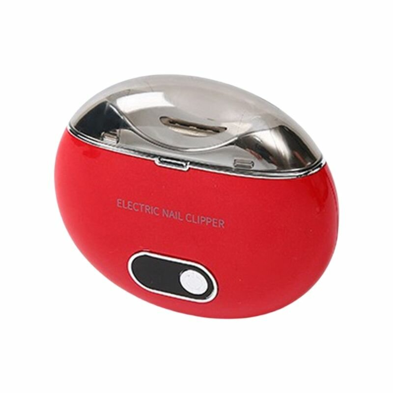 Электрические кусачки для ногтей, бесшумные со светом, полировщик ногтей взрослых, автоматические красный