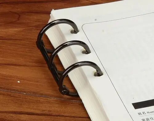 Золотые кольца для блокнота LZN, 3 кольца, 2 шт. 3cm