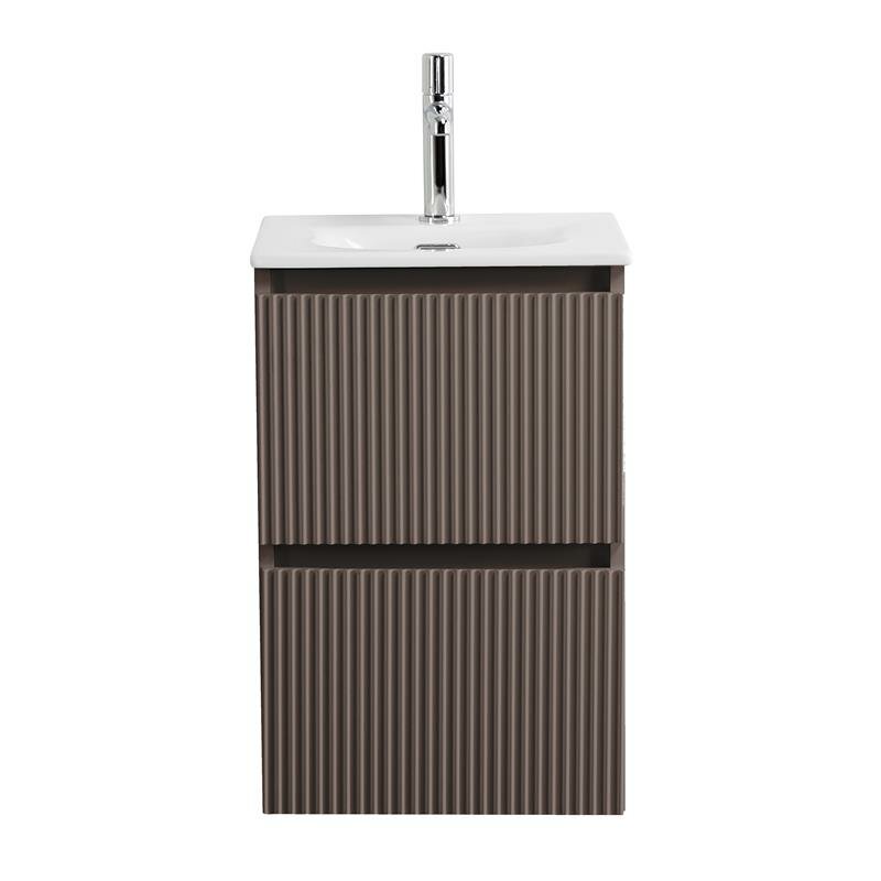 Тумба с раковиной BelBagno UNO-MINI 40 бежевый матовый