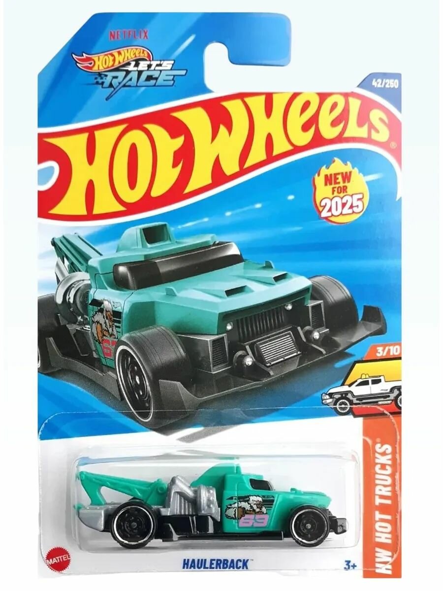 HYX68 Hot Wheels машинка металлическая игрушка коллекционная масштабная модель Haulerback Кейс 2025