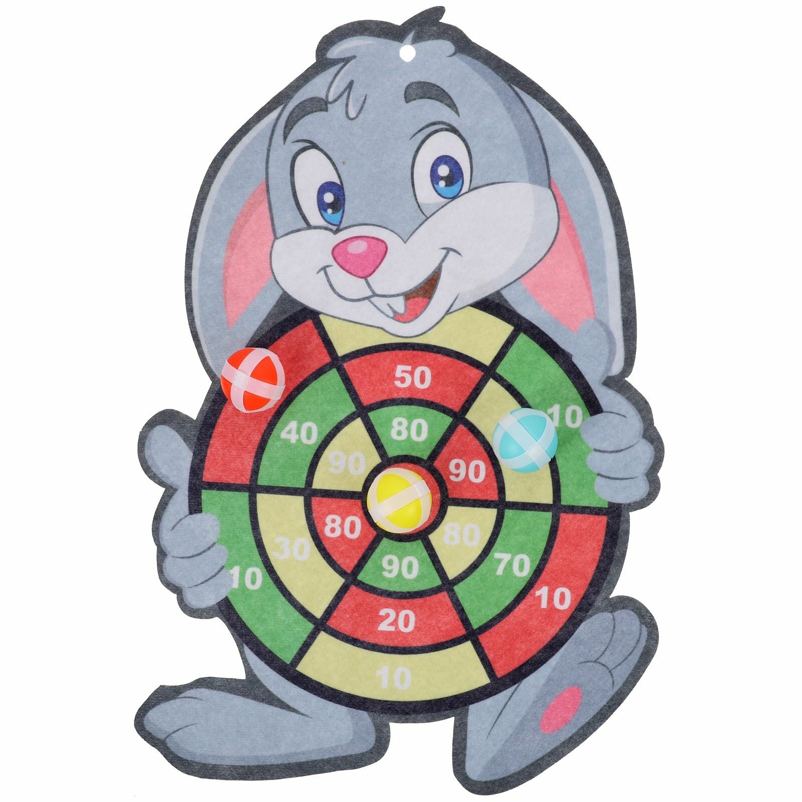 Спортивная игра дартс с липкими шариками для развития моторики, 1 шт, размер 43 30 см