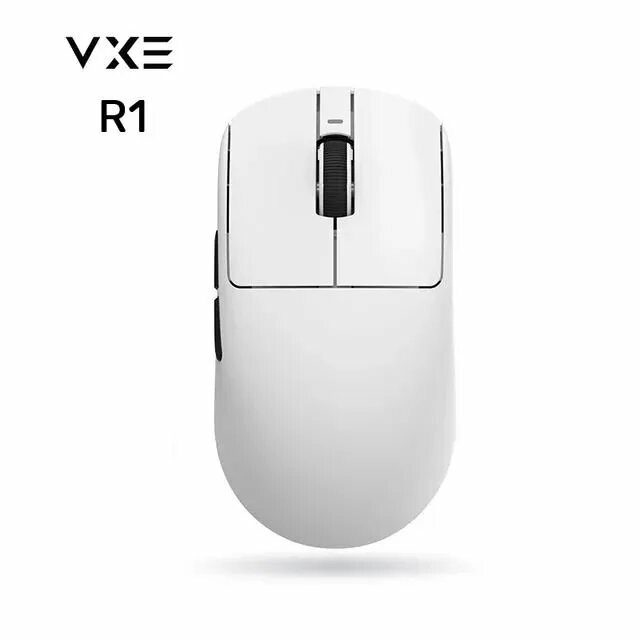 VXE Игровая мышь беспроводная DragonFly R1, PAW3395, белый, темно-бордовый
