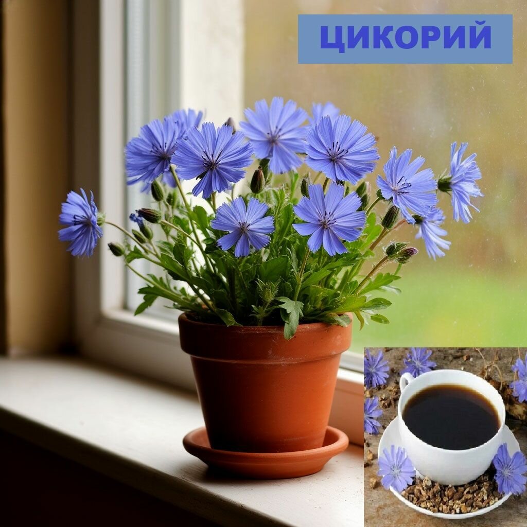 Цикорий, семена для комнатного и садового выращивания