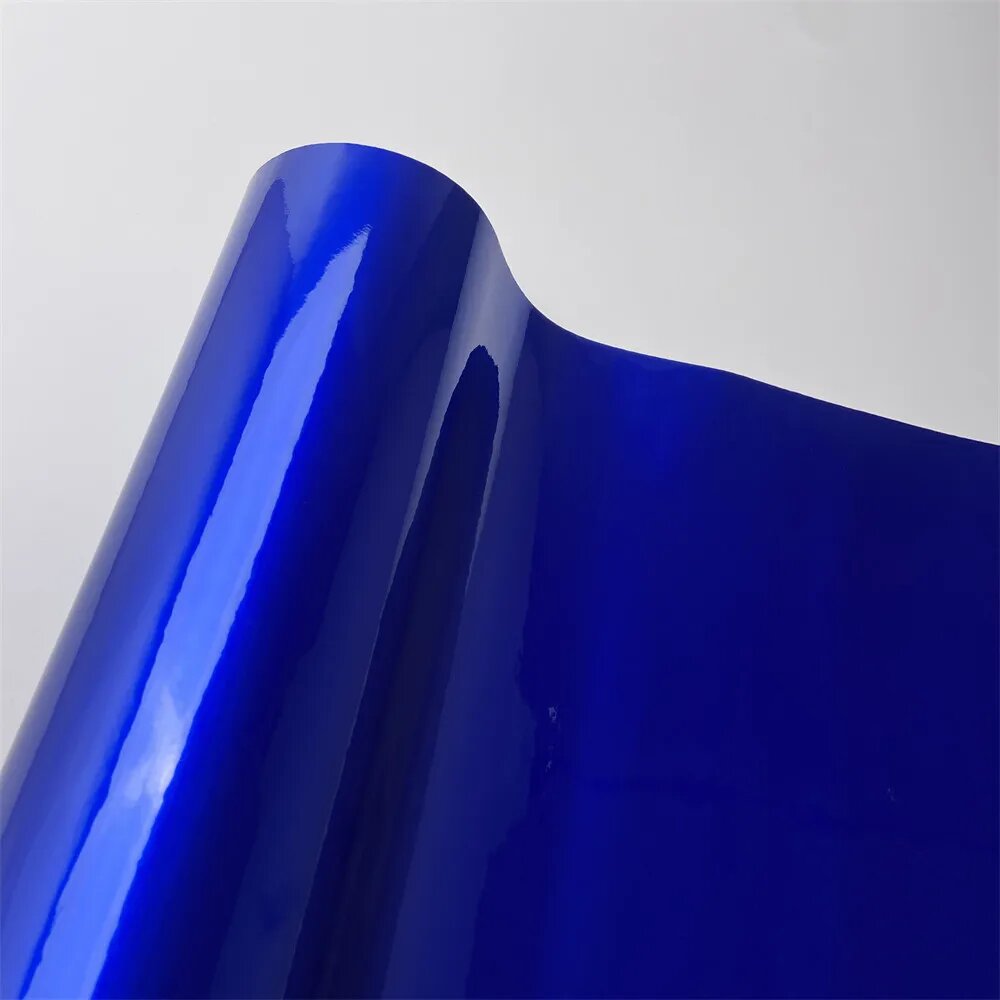 Синяя металлическая глянцевая виниловая пленка ярких цветов для авто, автомобиля, мотоцикла, наклейка, самоклеящаяся пленка для внутреннего и наружного декора