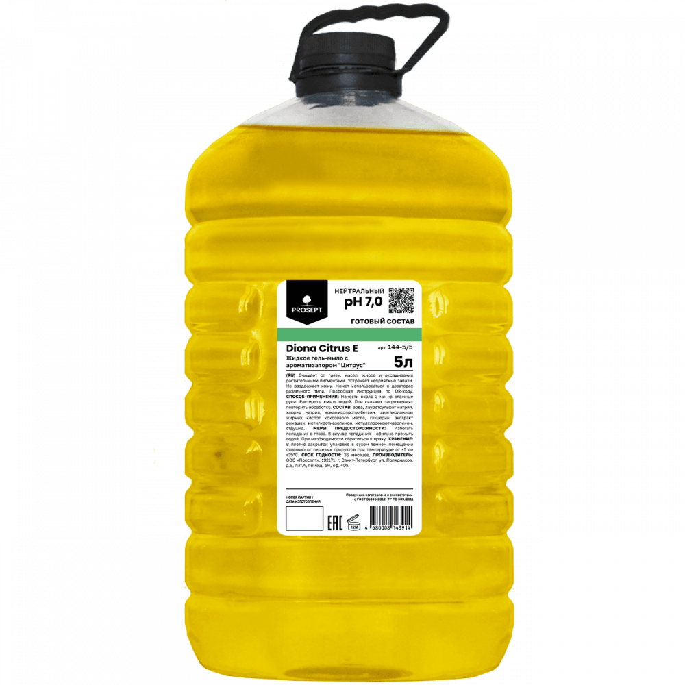 Гель-Мыло Prosept Diona Citrus Е 5л 144-5/5 / Просепт.
