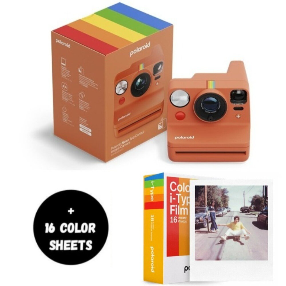 Polaroid Now+ Camera Generation 3 Bluetooth-камера Polaroid Поставляется С 16 Листами Фотобумаги I-Type