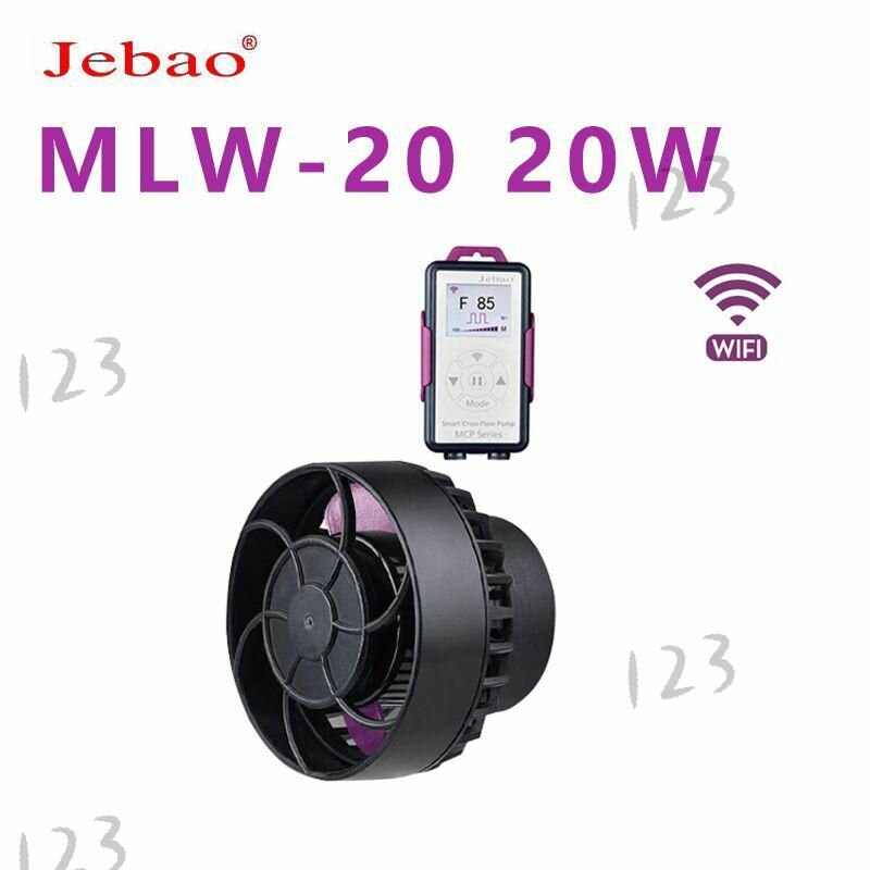 Новый волновой насос MLW-20 от JEBAO, мощность 8-20 Вт можно регулировать, расход воды 3000Л / Ч-10000Л / Ч, толщина магнита 12 мм, управление по мобильному телефону WI-FI