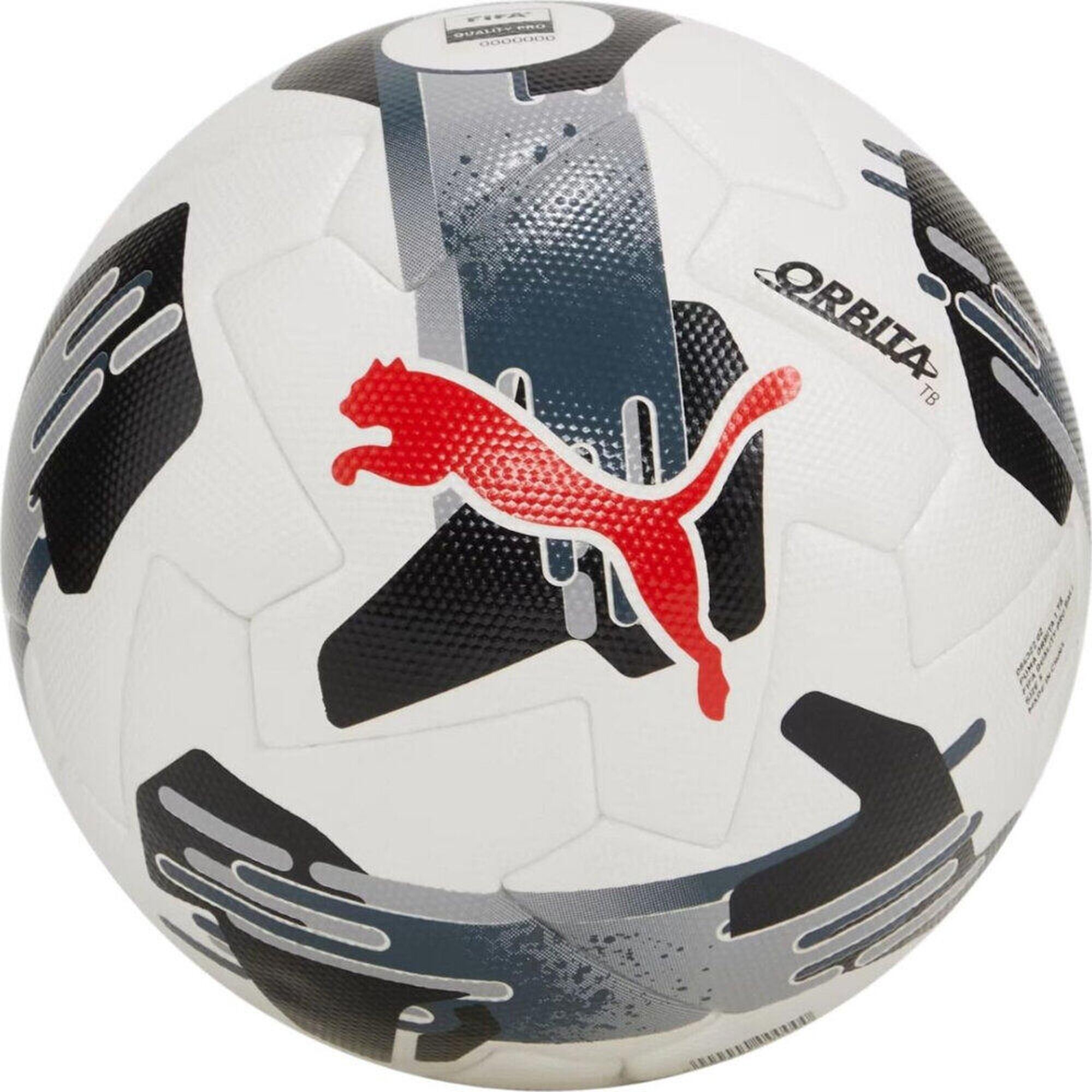 Decathlon Футбольный мяч Puma Orbita 1 TB FIFA Quality Pro бело-серый 84322 02 5, размер 5