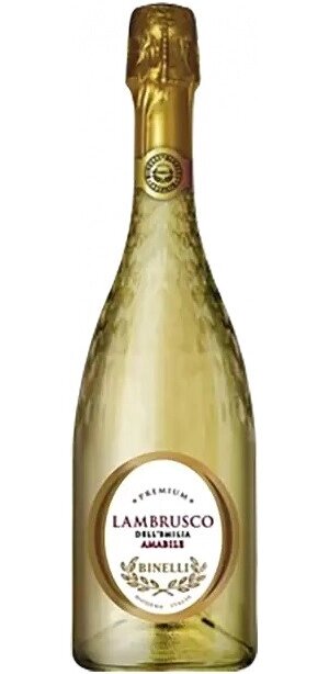 Игристое вино "Binelli Premium" Lambrusco Bianco Amabile, Dell'Emilia IGT