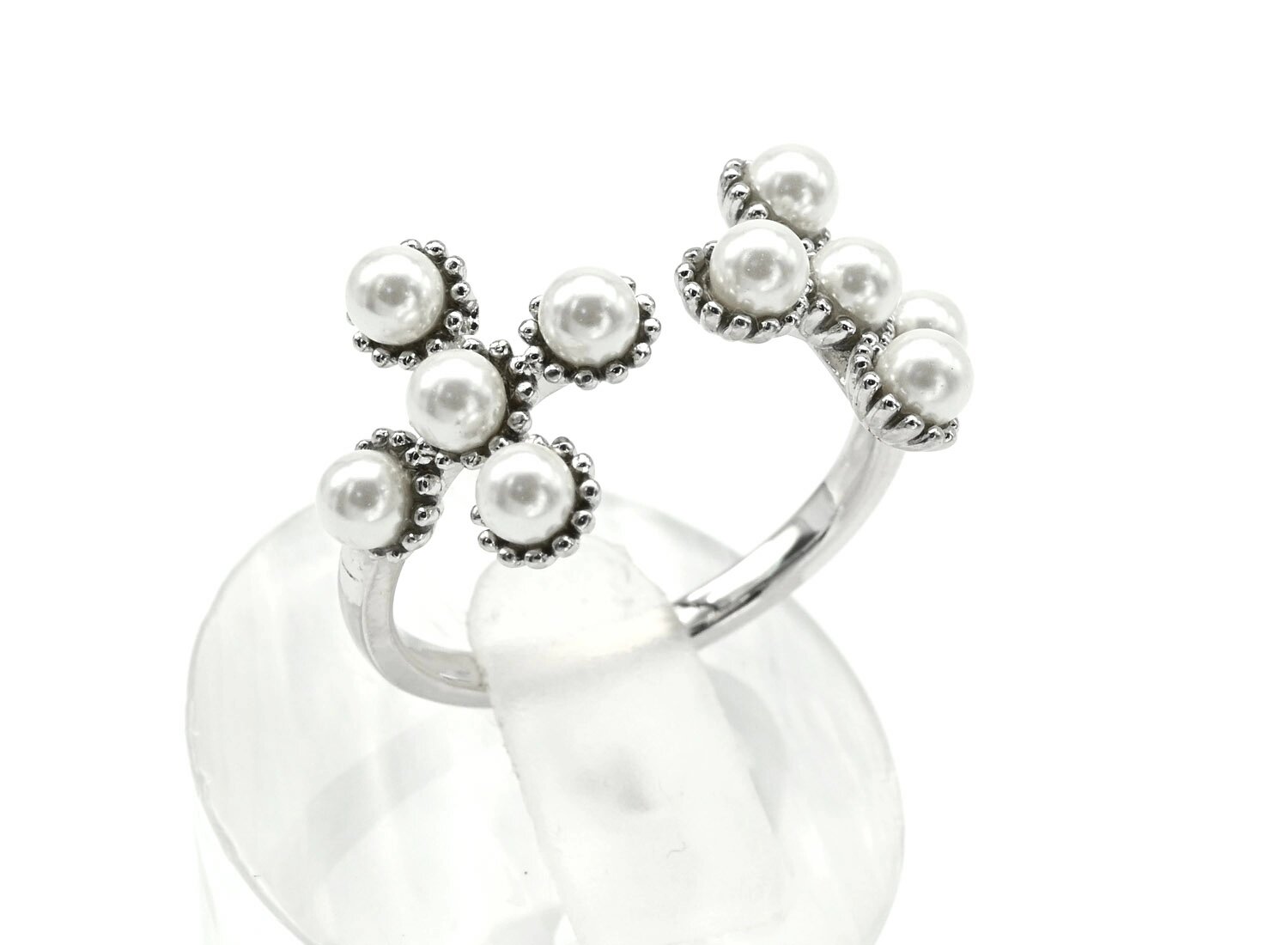 Кольцо, жемчуг имитация