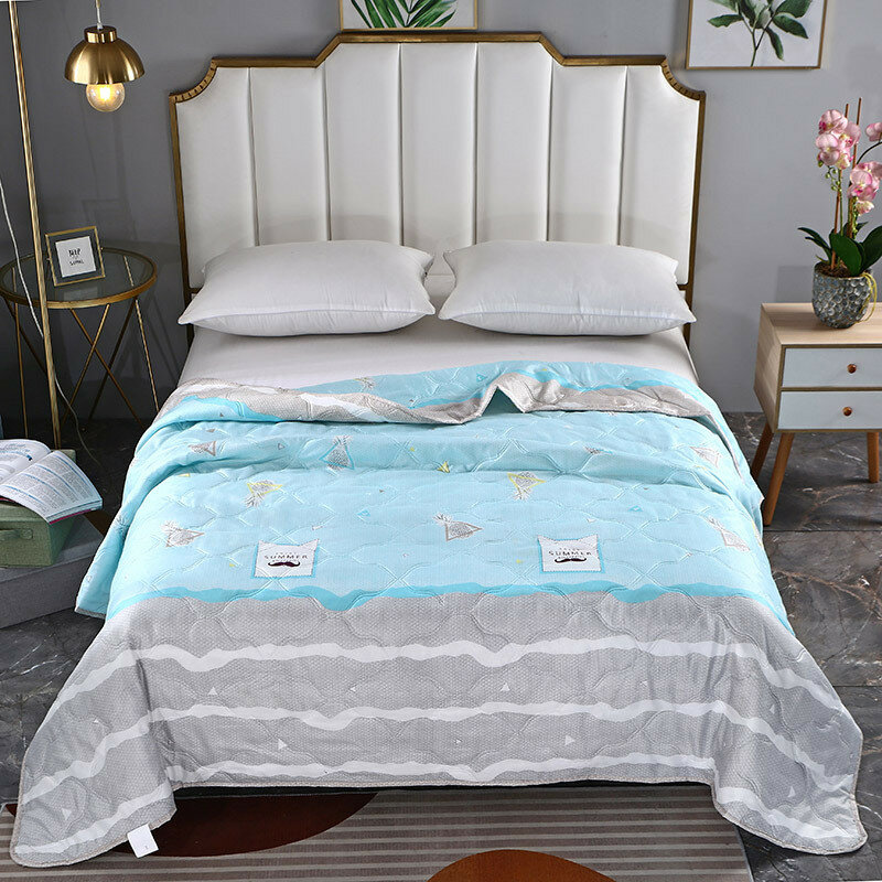 Летний охлаждающий пуховик с реактивной краской для спальни и гостиной sea 150*200 см