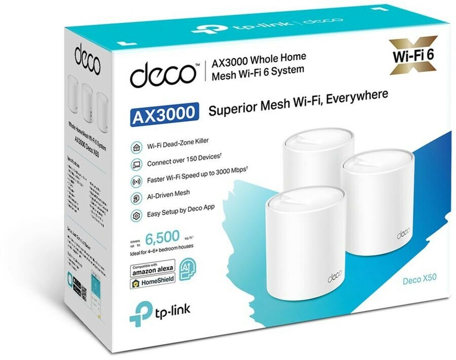 Бесшовный роутер Tp-Link Deco X50 (3-PACK)