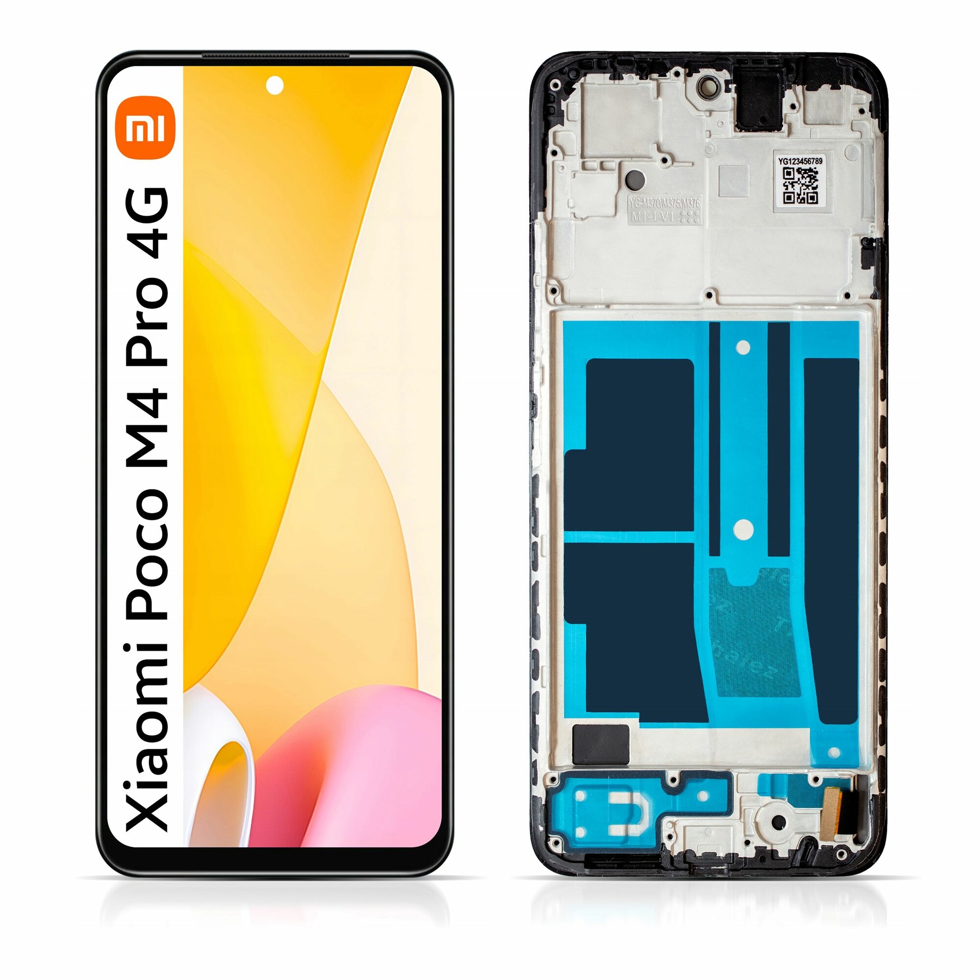 Дисплей для Xiaomi Poco M4 Pro 4G (MZB0B5VIN 2201117PI 2201117PG) модуль в рамке Черный In-Cell - Премиум