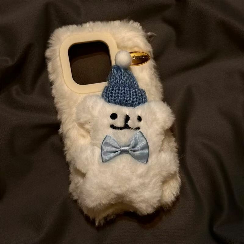 Чехол для телефона, для iPhone 16 Pro Max, Плюшевый, удобный и теплый