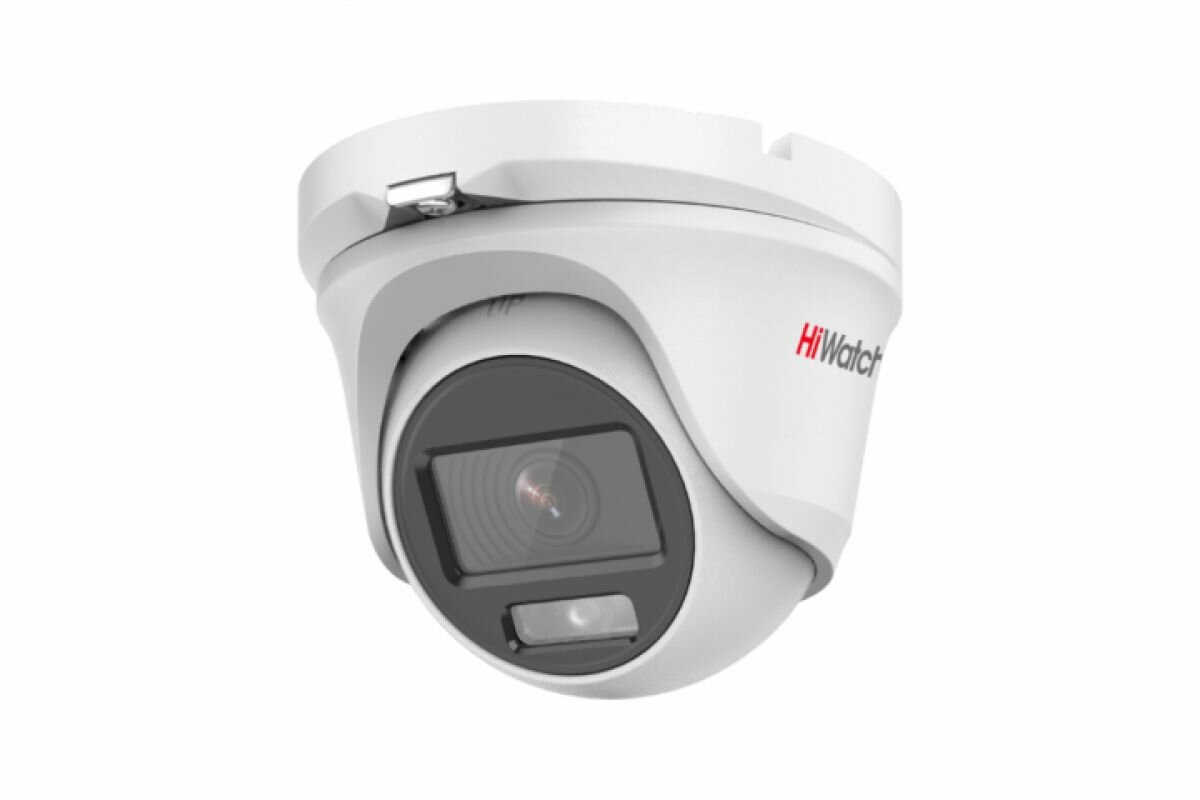 HiWatch DS-T203L(C)(3.6mm) 2Мп уличная купольная HD-TVI камера с LED-подсветкой до 20м