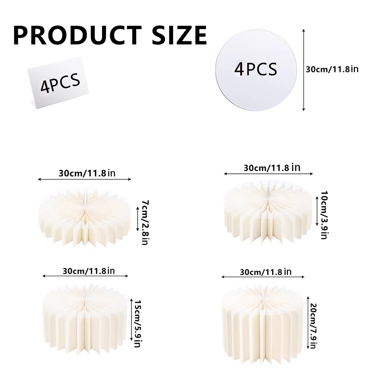 Картонные стойки для декора 5 штук 7cm10cm15cm20cm1