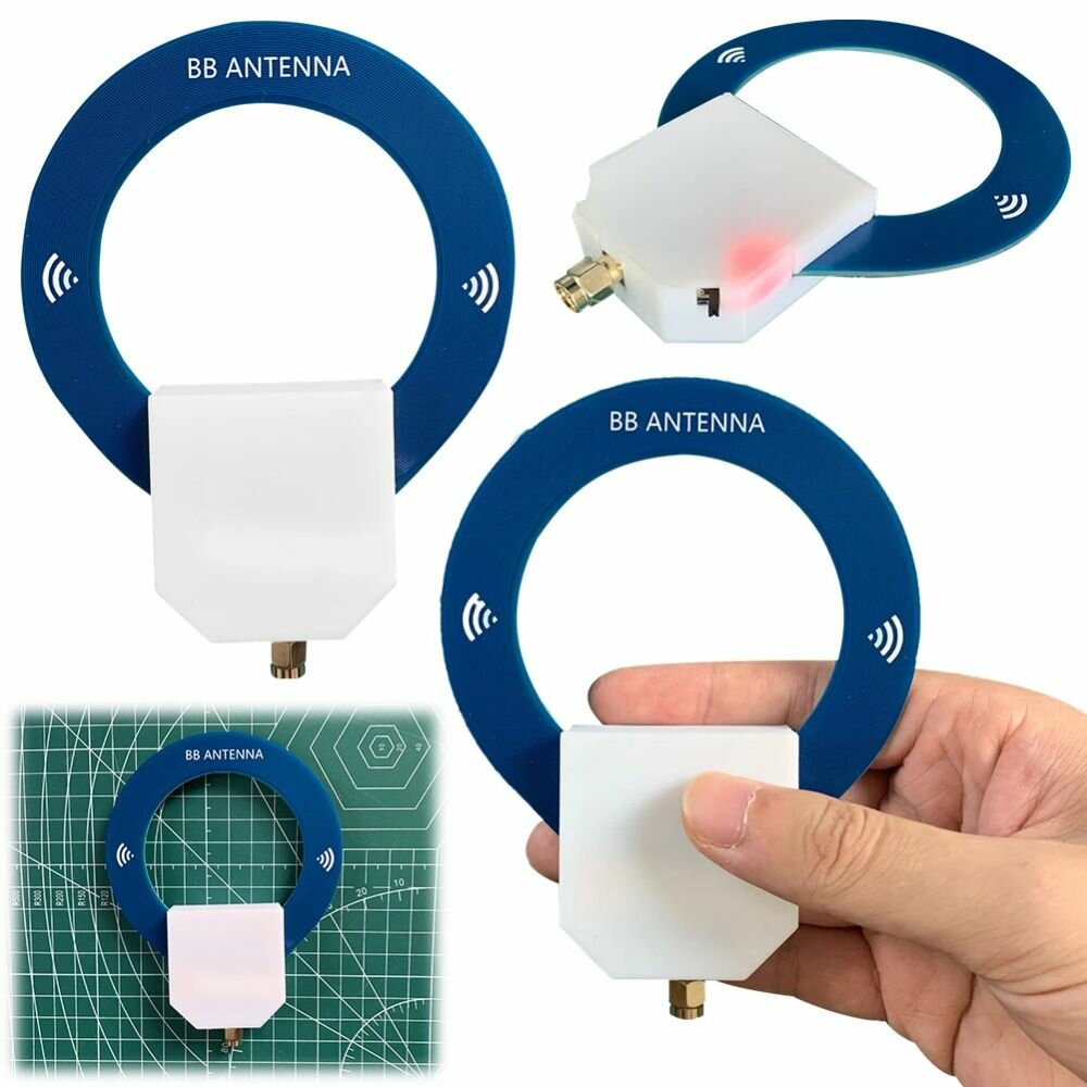 9,9 кГц-181 МГц круговая широкополосная антенна, маленькая кольцевая антенна BB, кольцевая антенна СВ/КВ для радиоприёмника «Малахит» TEF6686