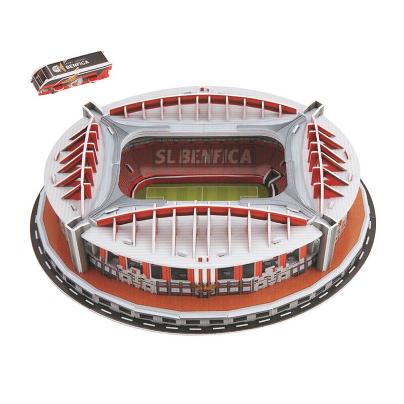 3d пазл benfica stadium модель футбольного поля премиум качество для детей
