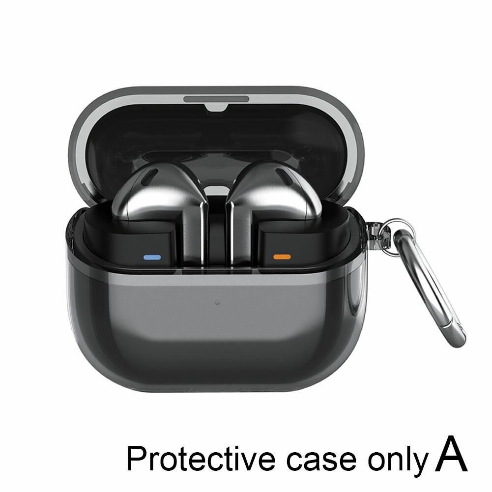 Ударопрочный силиконовый защитный чехол для наушников Samsung Galaxy Buds3 pro/Buds2/live с брелоком