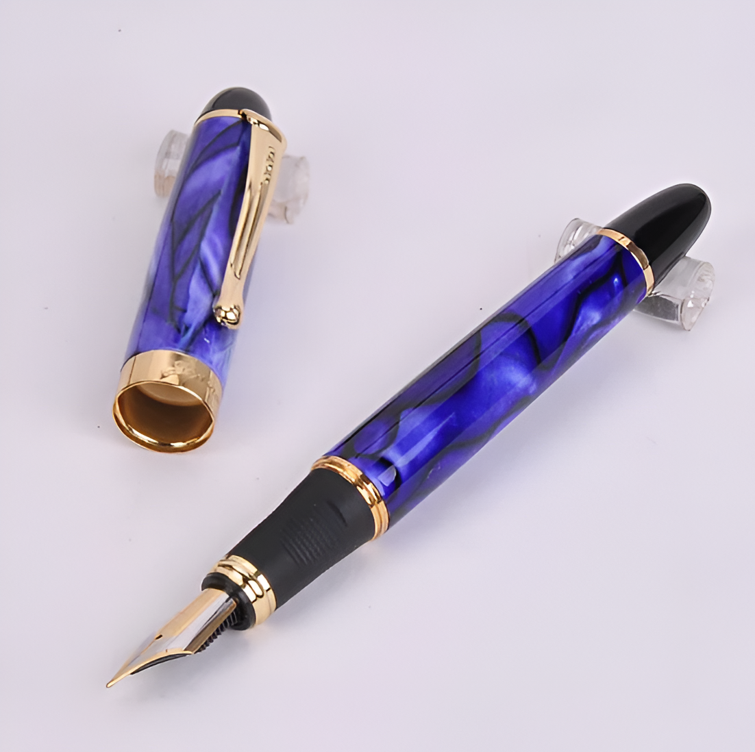 Перьевая ручка "Lightning Blue" Jinhao X450, подарочный комплект
