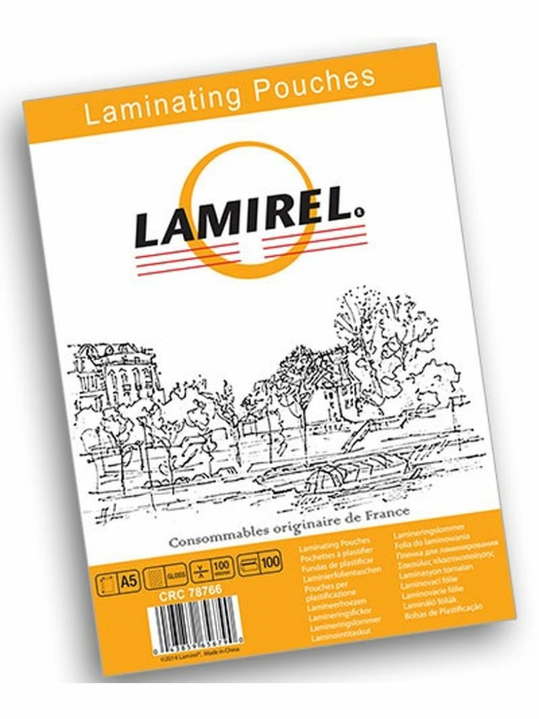 Пленка для ламинирования LAMIREL LA-78766, А5, 100мкм, 100 шт.
