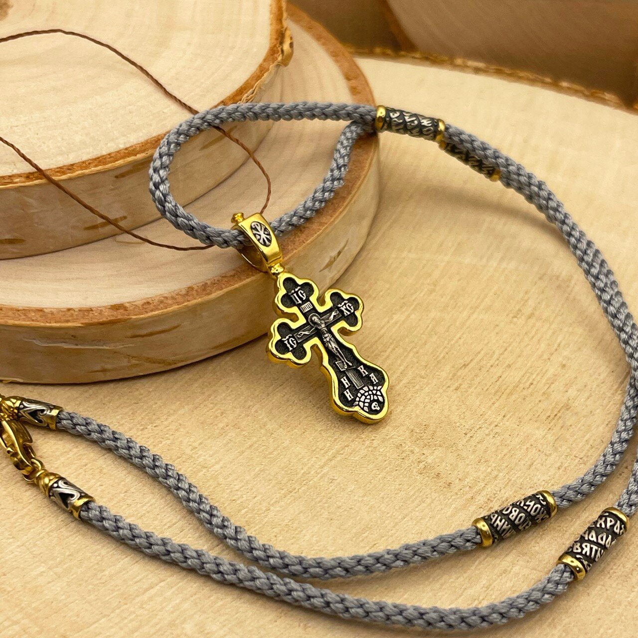 Комплект украшений, серебро, 925 проба, чернение, оксидирование, золочение