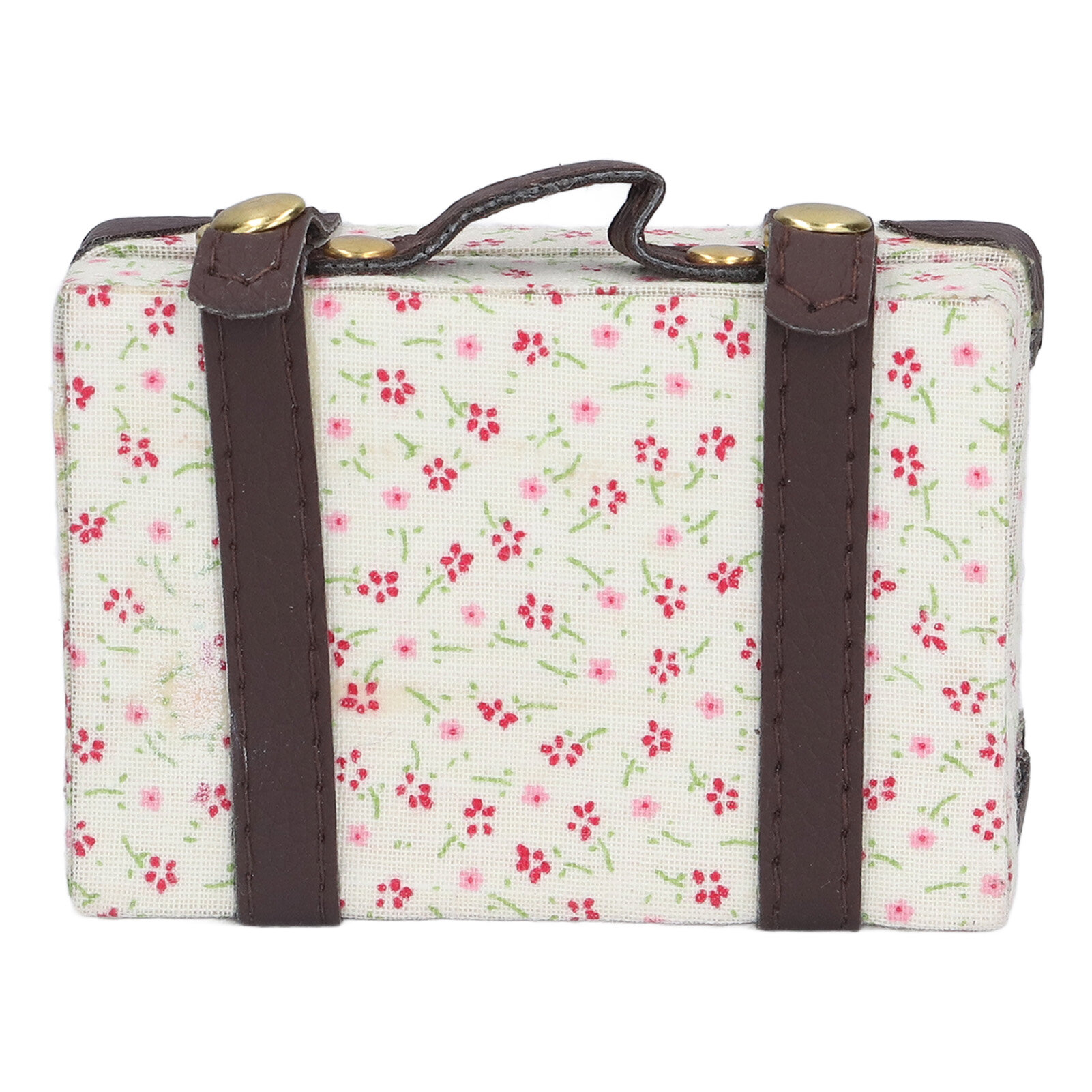 1: 6 Модный кукольный домик металлический мини -кукол чемодан 3 x 2 x 1 дюйм миниатюрный игрушечный кукольный дом чемодан