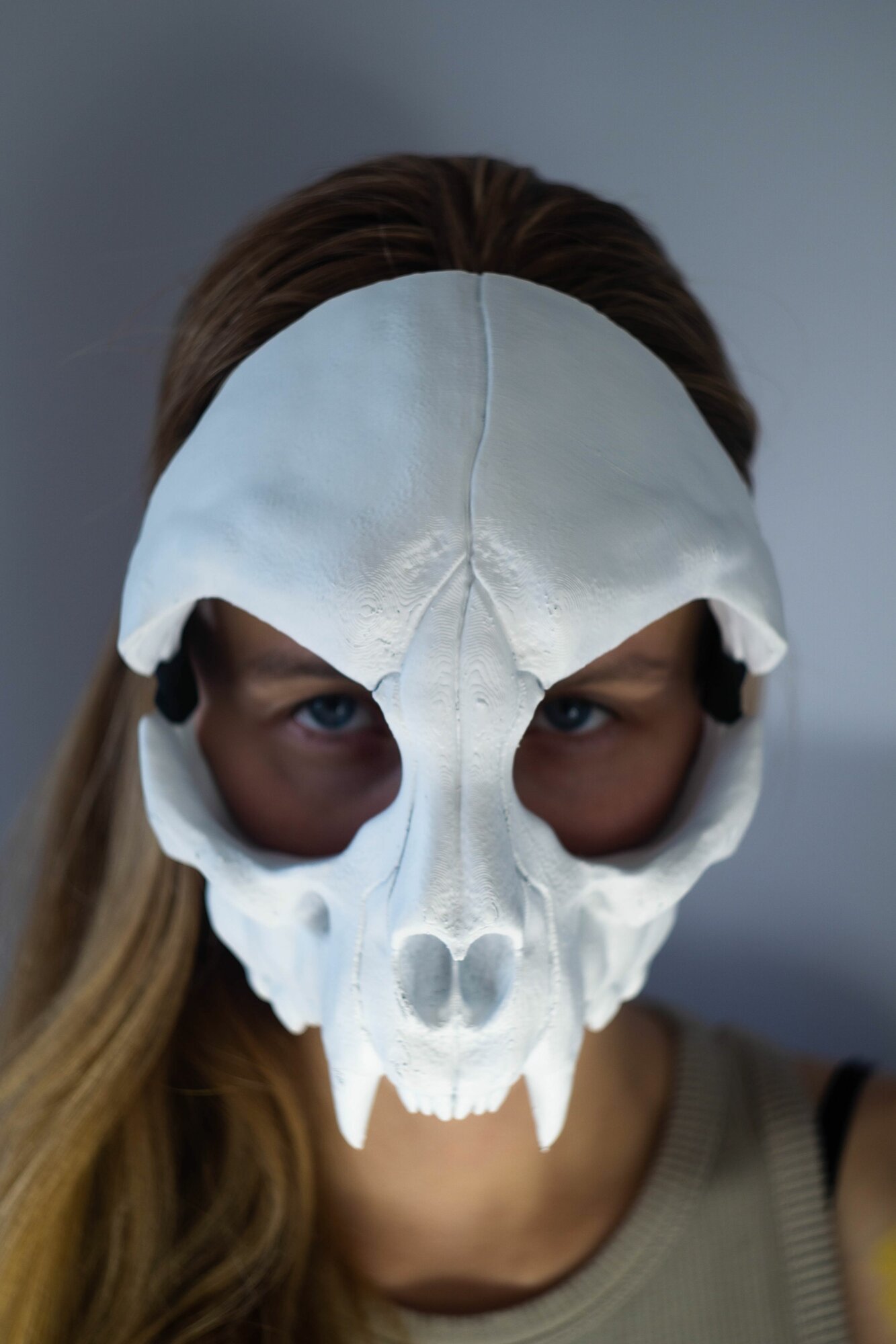 Маска фурсьют "Маска кошки" Белый