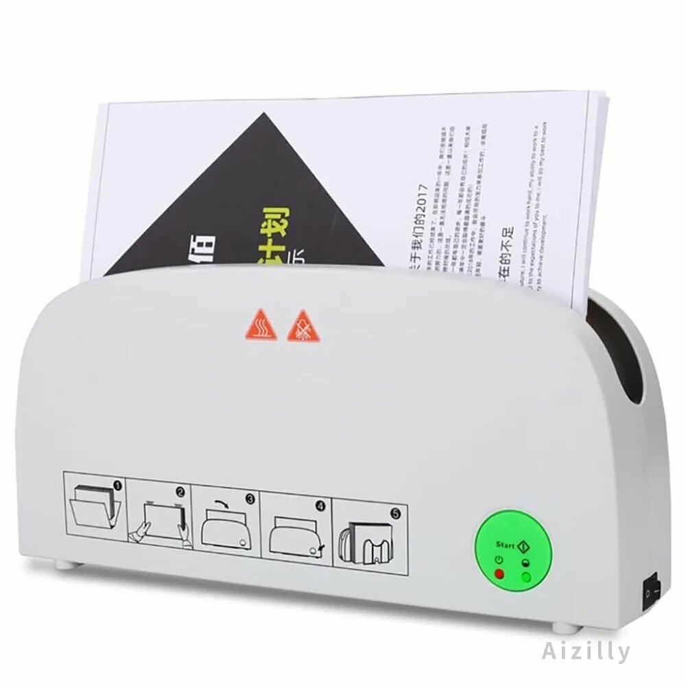 Машина для горячего обжима книг, ABS, 33 см x 8,3 см x 19,5 см, белая