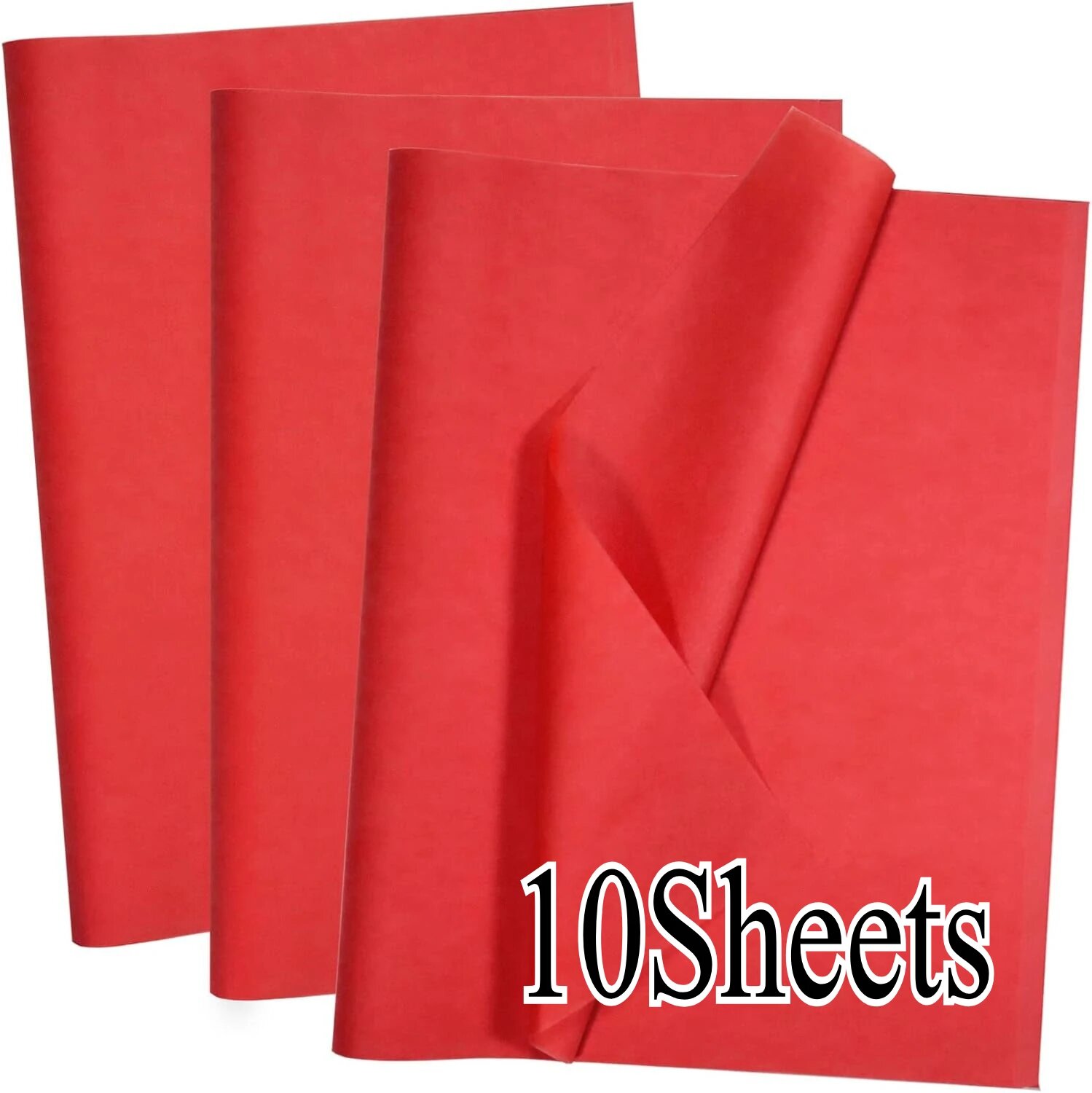 Красная крафтовая бумага 50x66 см 10 Sheets