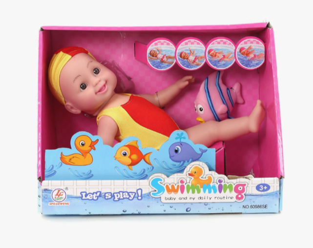 Интерактивная плавающая кукла, 30 см