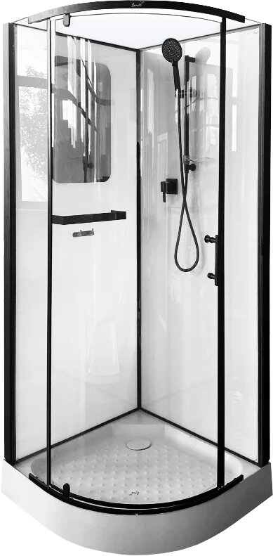 Душевая кабина Ceruttispa Korra 90B профиль черный