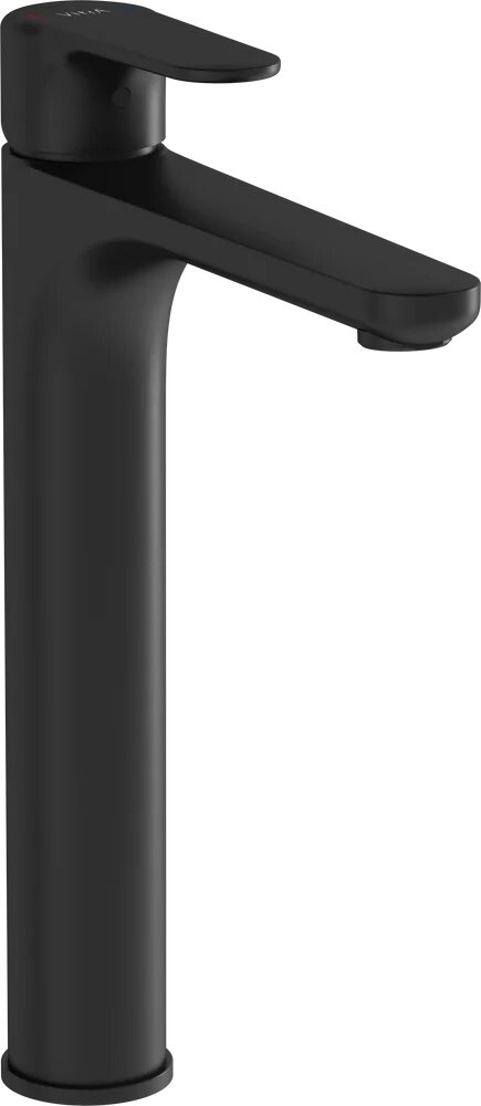 Смеситель для раковины VitrA Root Round A4270736EXP черный, матовый, кран для ванной в раковину, из латуни, рычажный, с керамическим картриджем