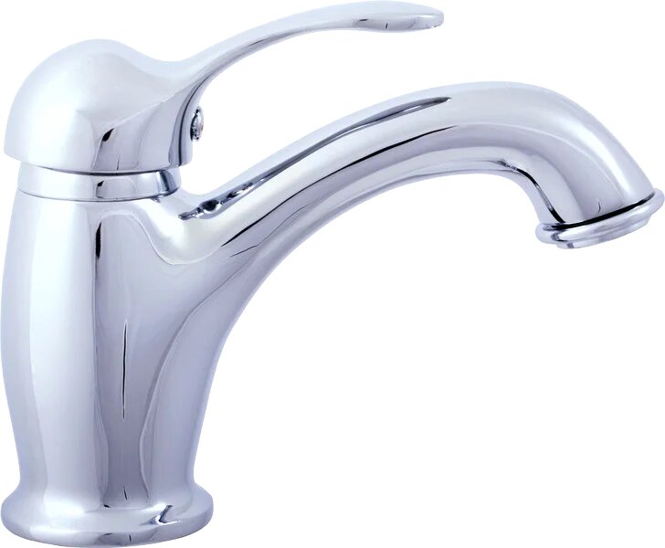 Смеситель для раковины Rav Slezak Labe L027.5K хром, глянцевый, кран для ванной в раковину, из латуни, рычажный, с керамическим картриджем, с донным клапаном