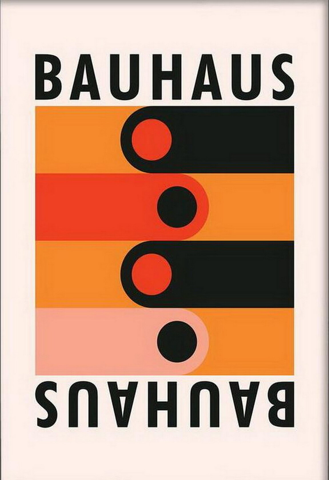 Плакат, постер баухаус (Bauhaus) на бумаге, размер 21х30см