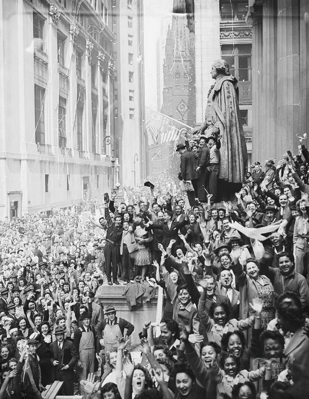 Плакат, постер Уолл-стрит, Нью-Йорк на бумаге, размер 21х30см