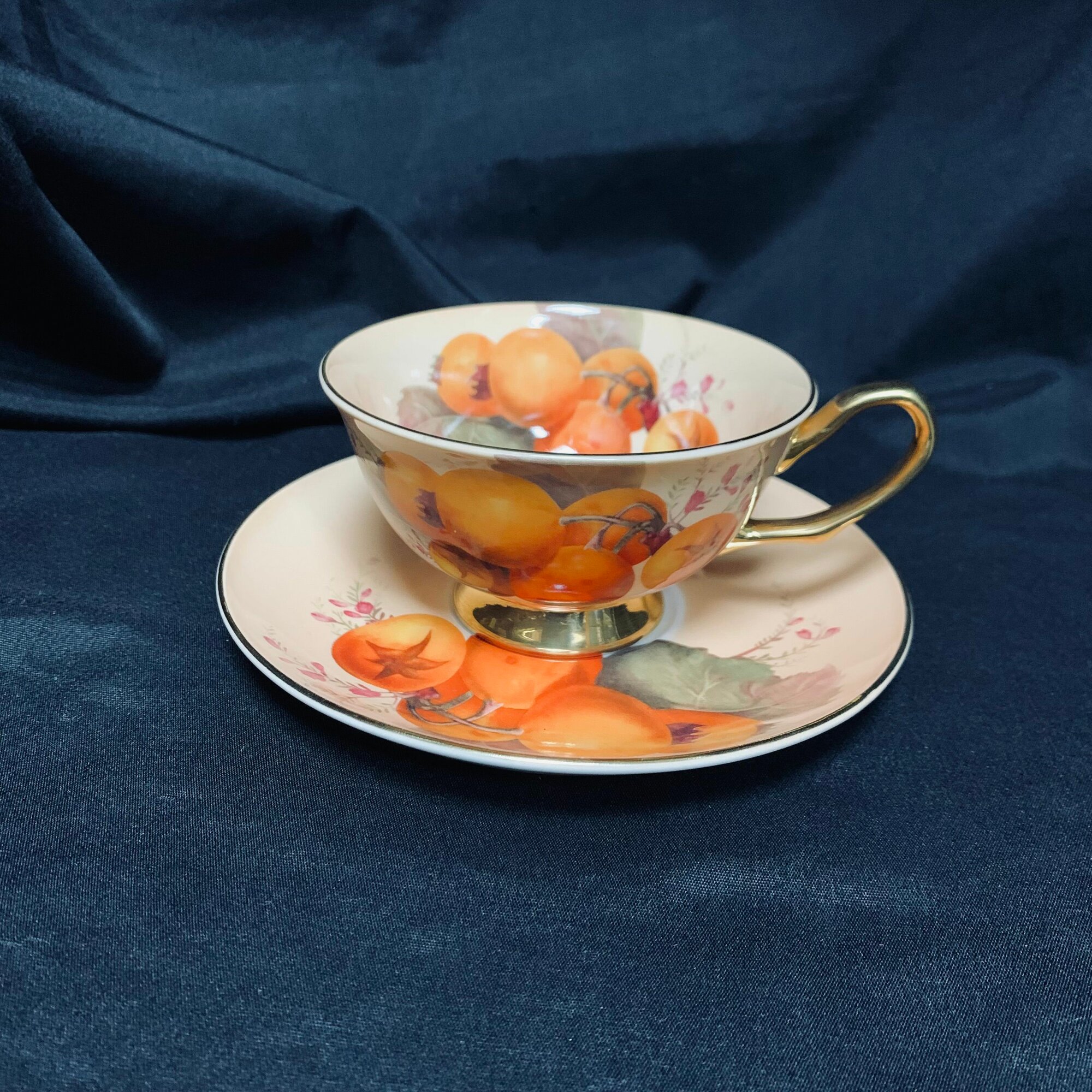 Чайная пара Шиповник китайский фарфор