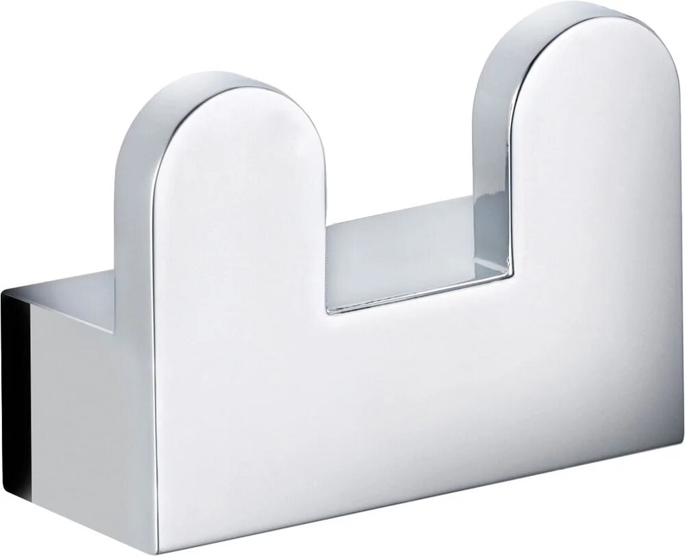 Крючок Keuco Edition 300 30015 латунный, двойной, хром, вешалка для полотенец в ванную