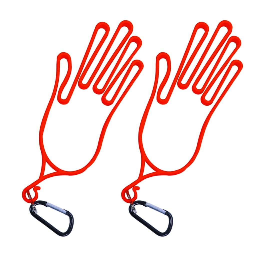 2 стойки для перчаток гольфа -стойки с красными кнопками