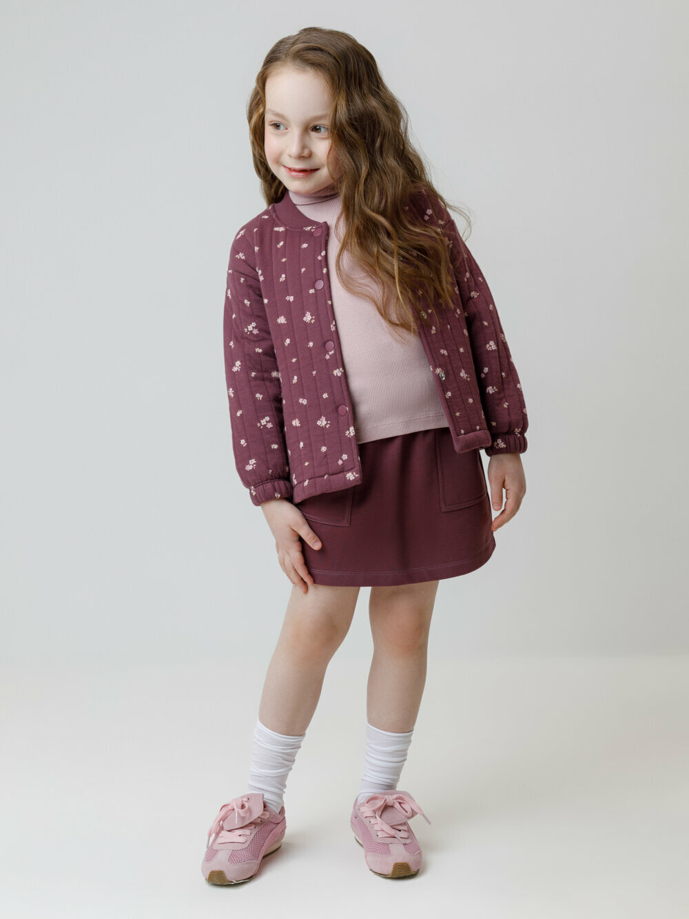 Юбка КР 7149/бордовый 1411 к651