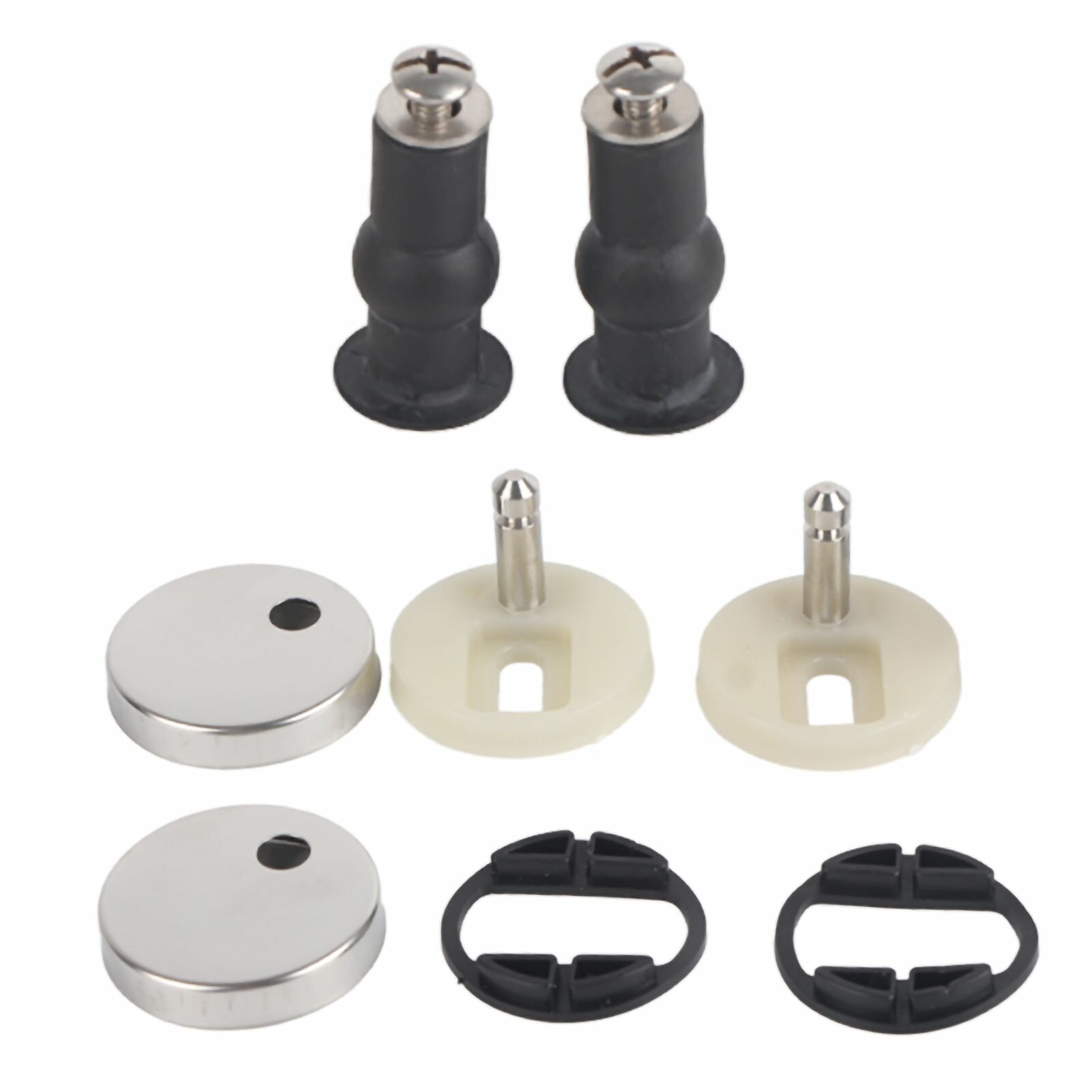 Винты для сиденья унитаза, шарниры, болты, расширяющиеся резиновые верхние гайки, аксессуары для крепления винтов