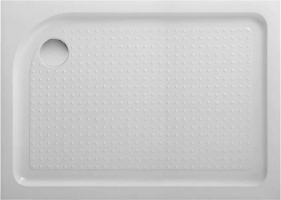 Поддон для душа BelBagno Tray 100x80 см, акриловый, прямоугольный, средний, с антискользящим покрытием
