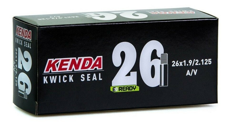 Велокамера Kenda 26x1.75-2.125 A/V с антипрокольным наполнителем kwick seal самозаклеивающаяся
