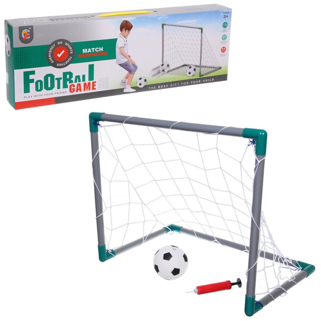 Набор футбольный детский 'ZG270-226', ворота 56,5*37,5*46,5см, мяч 10см, насос