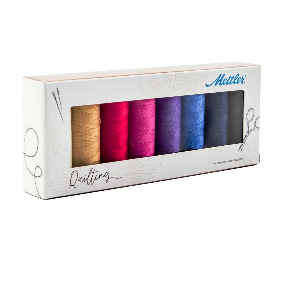 Набор с нитками Silk Finish в подарочной упаковке 8 катушек Amann Group SFCQ89136-Kit